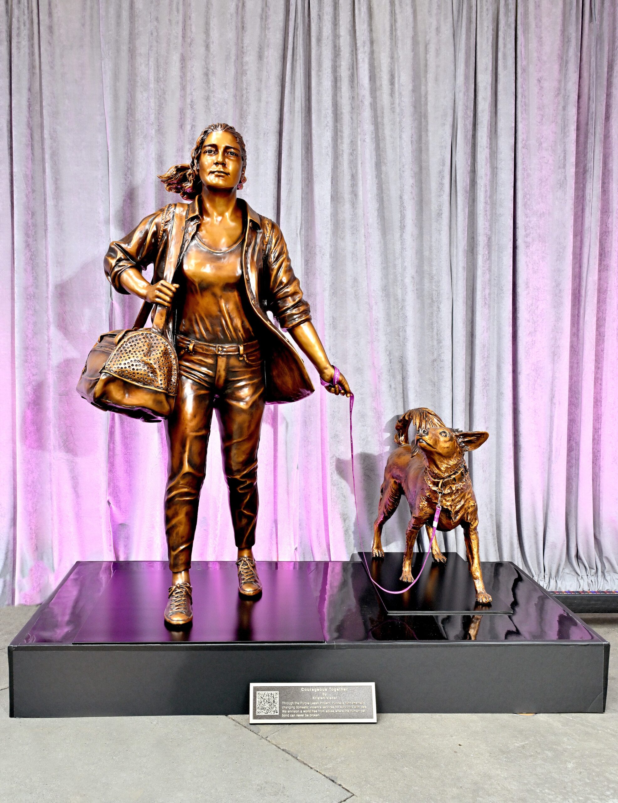 Courageous Together Statue Unveiling in New York City – Purple Leash ...